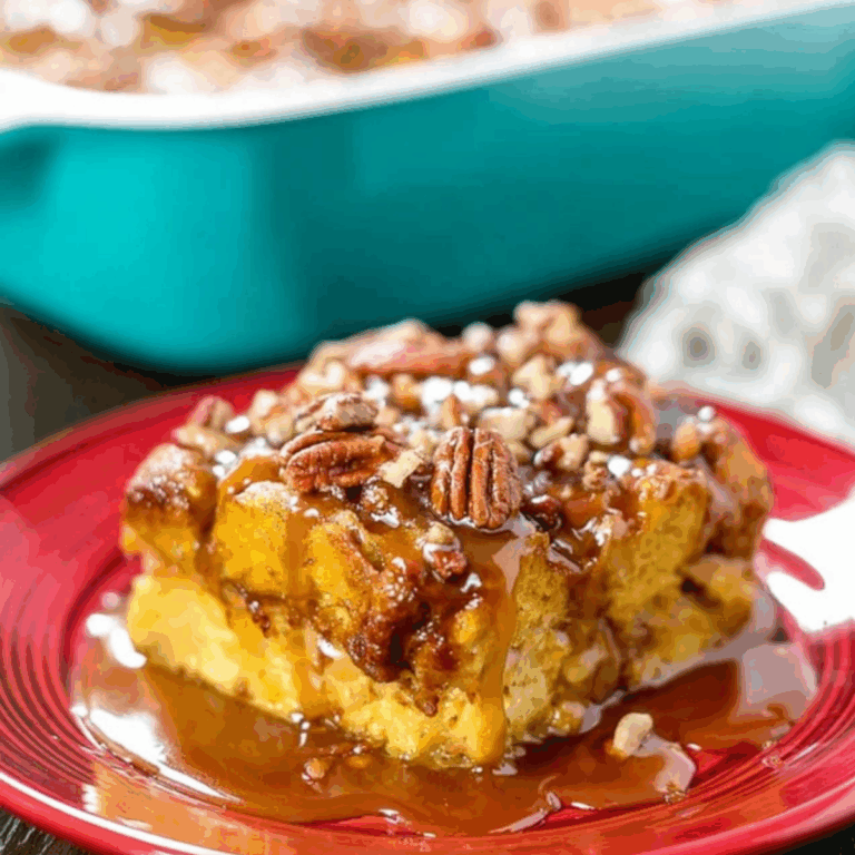 Pumpkin Praline Bread Pudding – Easy Fall Dessert Recipe - Yummy Temple