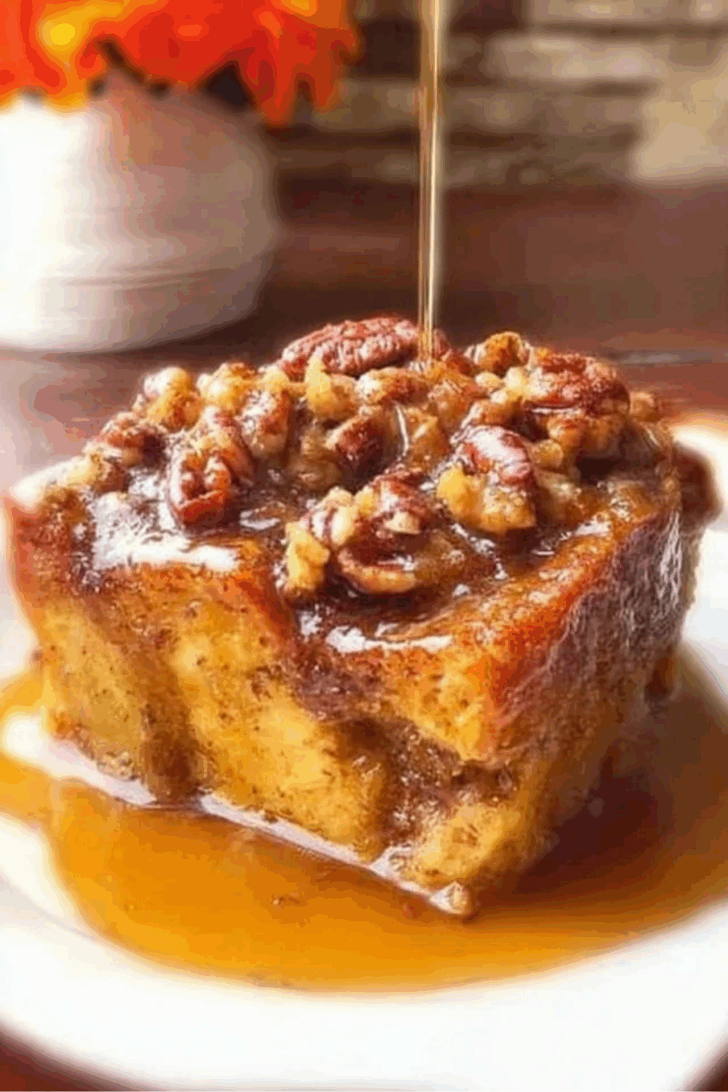 Pumpkin Praline Bread Pudding – Easy Fall Dessert Recipe - Yummy Temple