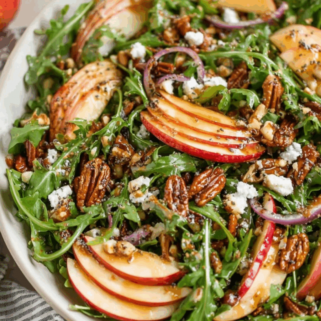 Apple Arugula Salad: 10-Minute Healthy Fall Recipe - Yummy Temple
