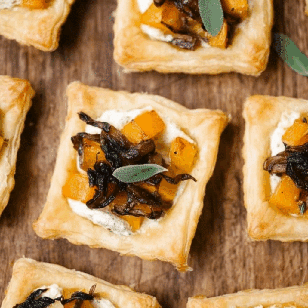 Butternut Squash Tarts – Easy & Elegant Appetizer Recipe - Yummy Temple