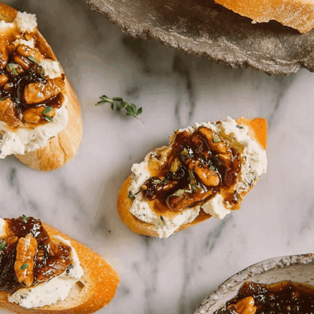 Goat Cheese Appetizer with Fig Jam and Pecans - 10 Min Recipe - Yummy ...