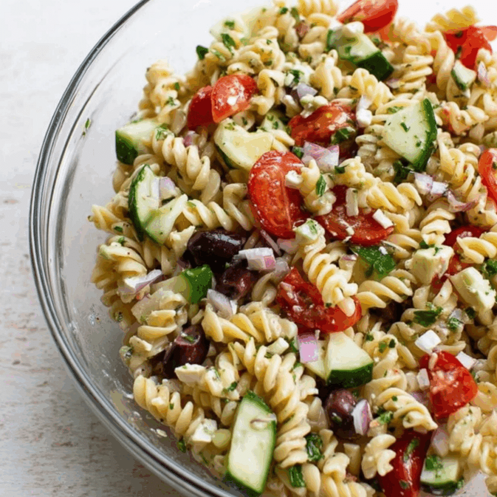 Greek Pasta Salad – Fresh & Flavorful for Summer - Yummy Temple