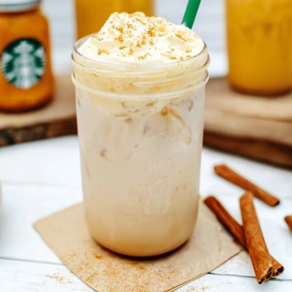Starbucks Iced Chai with Pumpkin Cream – Easy Fall Drink - Yummy Temple