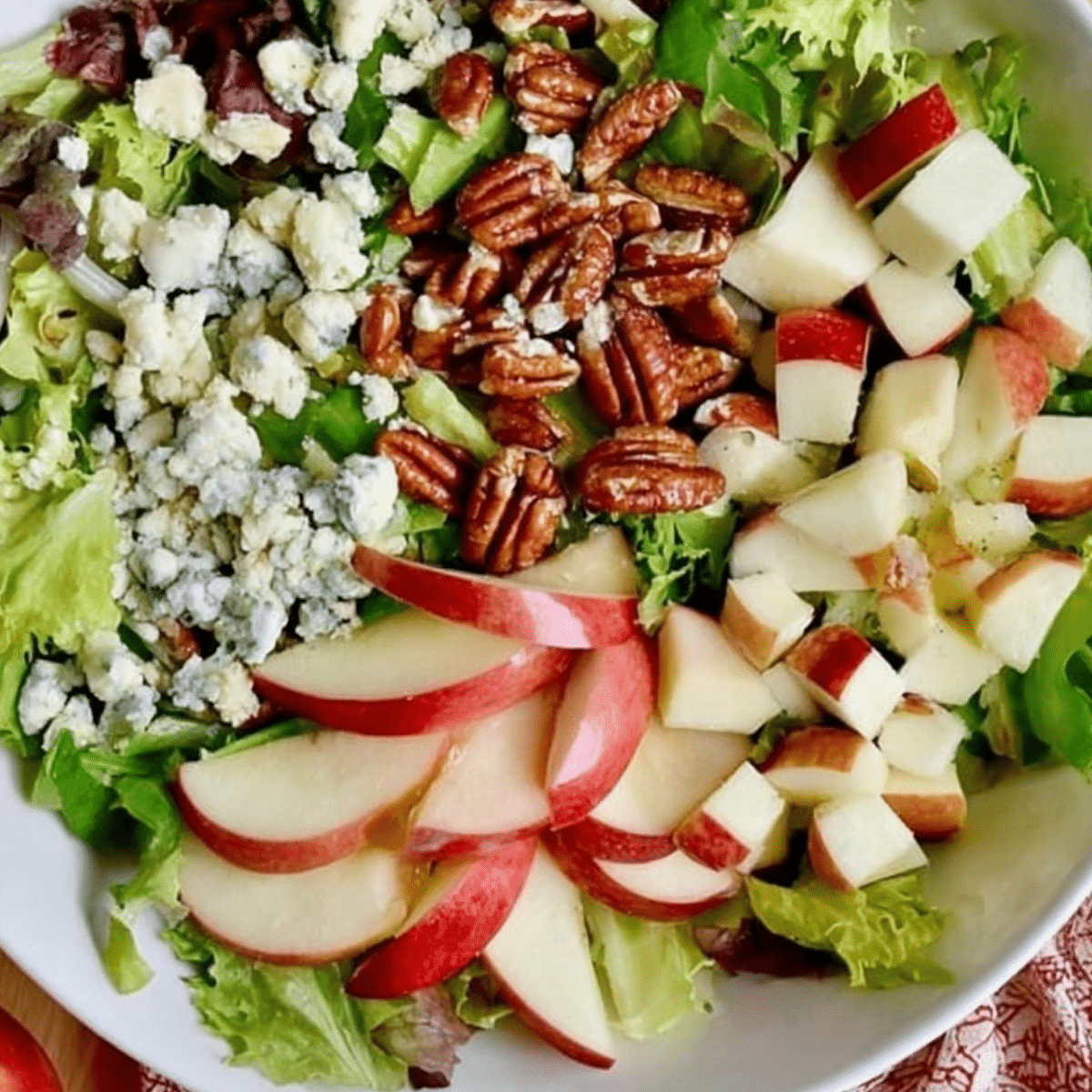 Apple Pecan Fall Salad – Best Autumn Salad Recipe - Yummy Temple