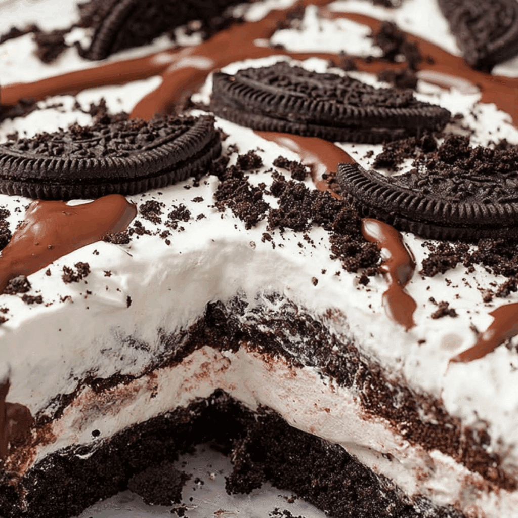 Oreo Layered Dessert - Easy No-Bake Recipe - Yummy Temple