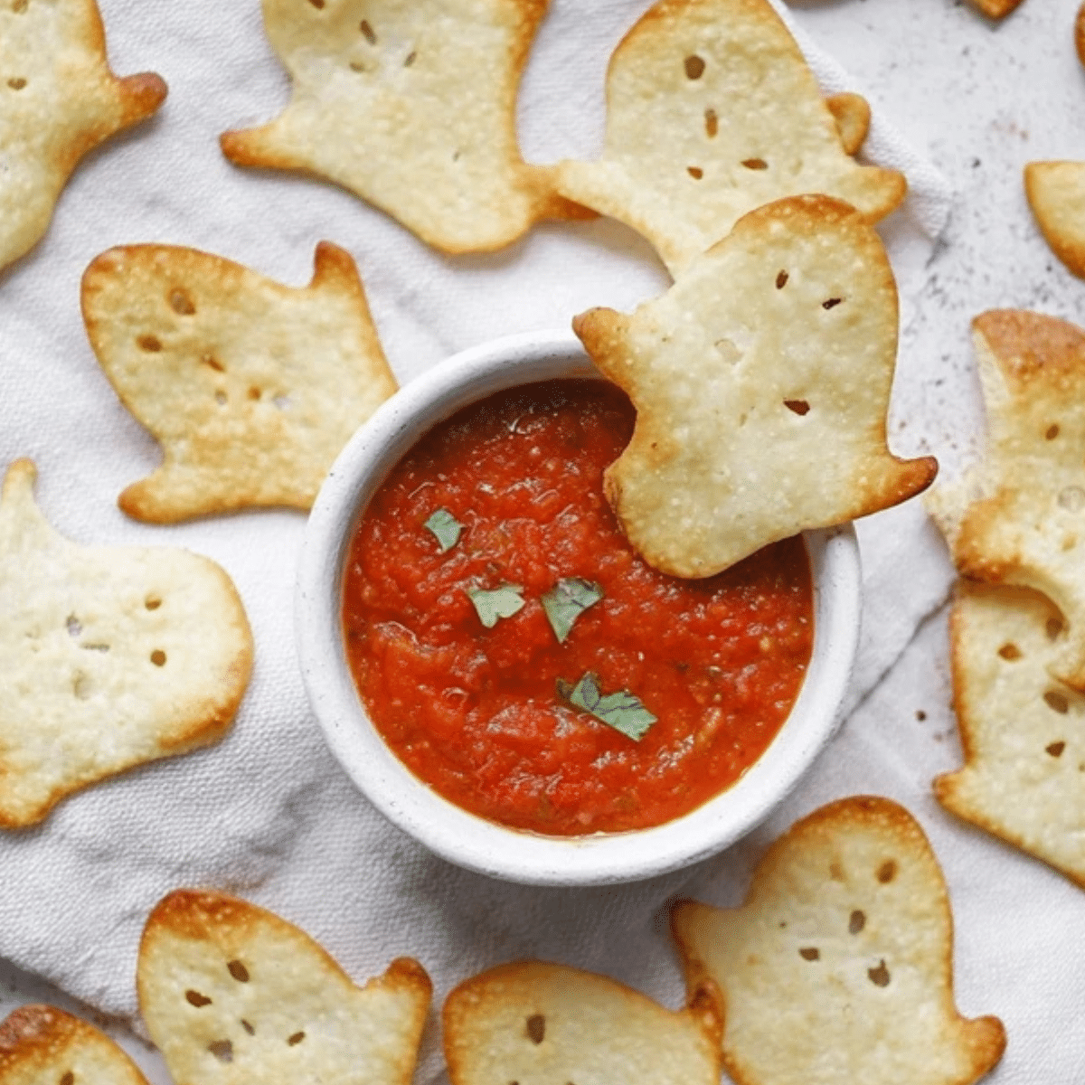 Spooky Baked Halloween Chips – Healthy & Easy Recipe - Yummy Temple