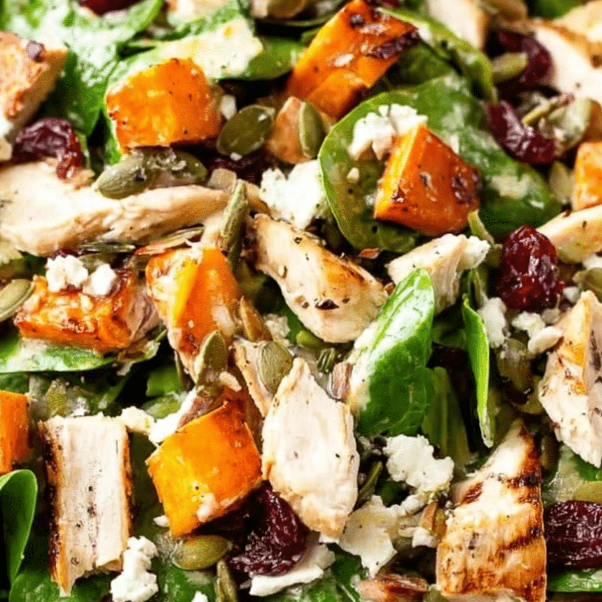 Harvest Chicken Sweet Potato Salad - Yummy Temple