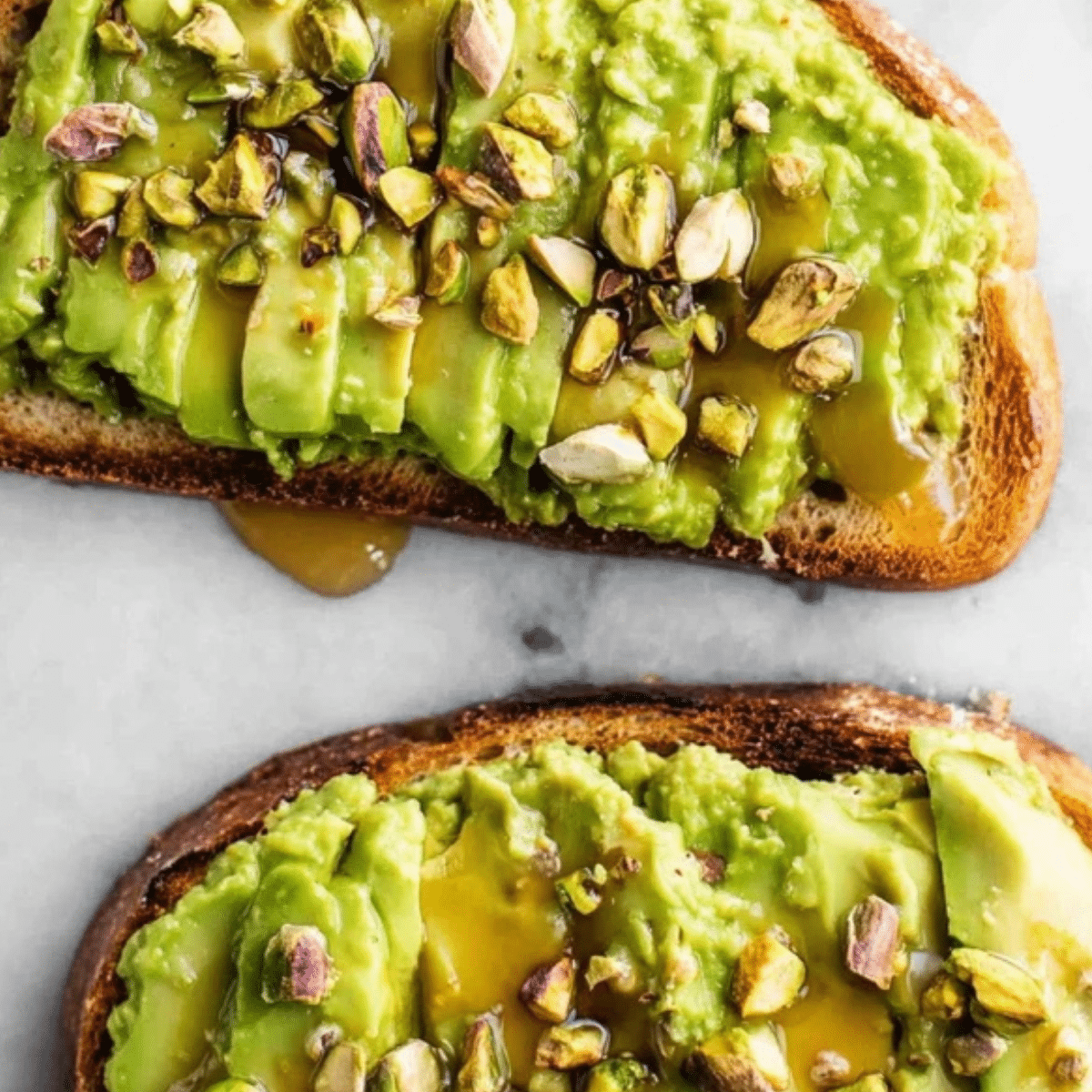 Avocado Toast with Honey and Pistachios – Easy and Delicious - Yummy Temple