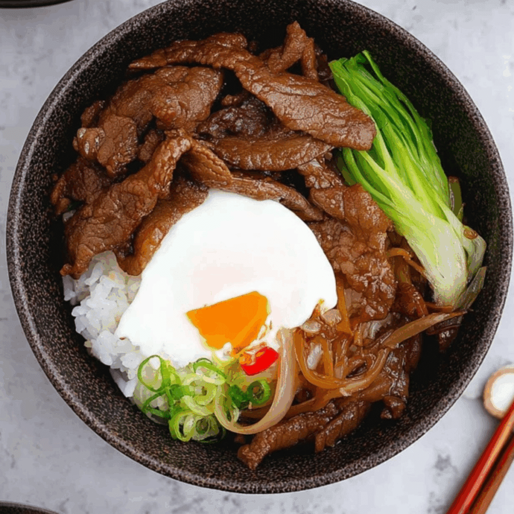 Gyudon Recipe – Quick & Easy Japanese Beef Bowl - Yummy Temple