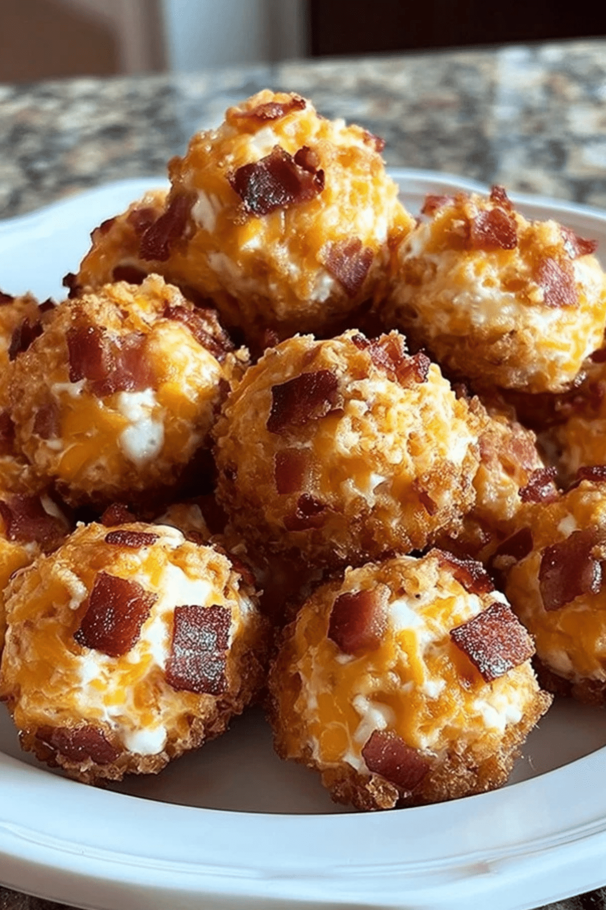 Low Carb Bacon Cheddar Mini Cheese Balls - Yummy Temple