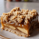 Salted Caramel Apple Crumble Bars Fall Treat - Yummy Temple