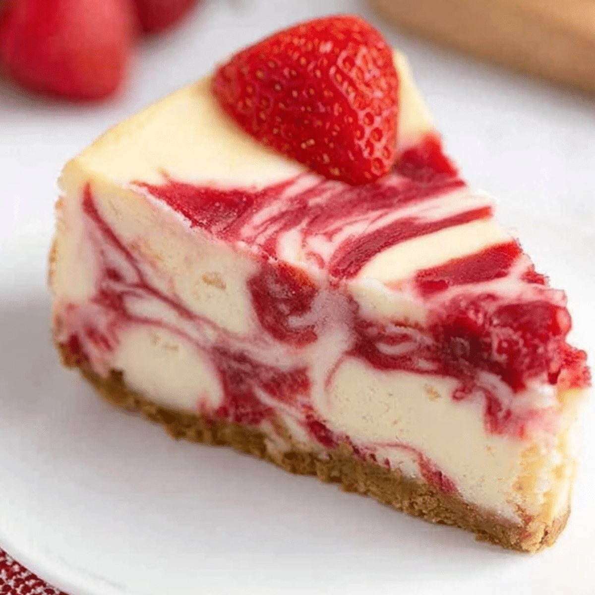 Strawberry Swirl Cheesecake – Easy & Delicious Recipe - Yummy Temple
