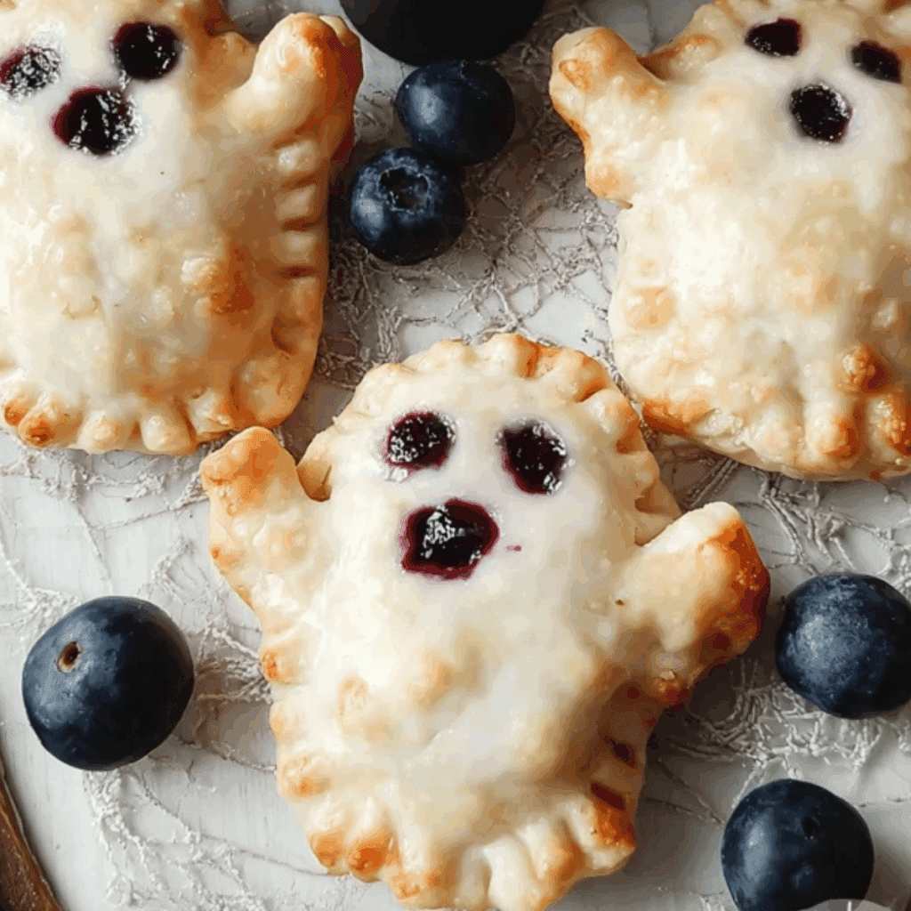 Vegan Blueberry Ghost Hand Pies – Easy Recipe - Yummy Temple