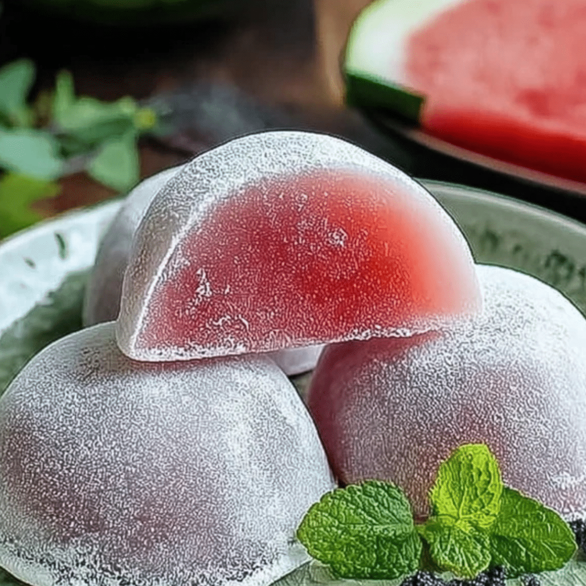 Watermelon Mochi - Refreshing Summer Dessert (Recipe) - Yummy Temple