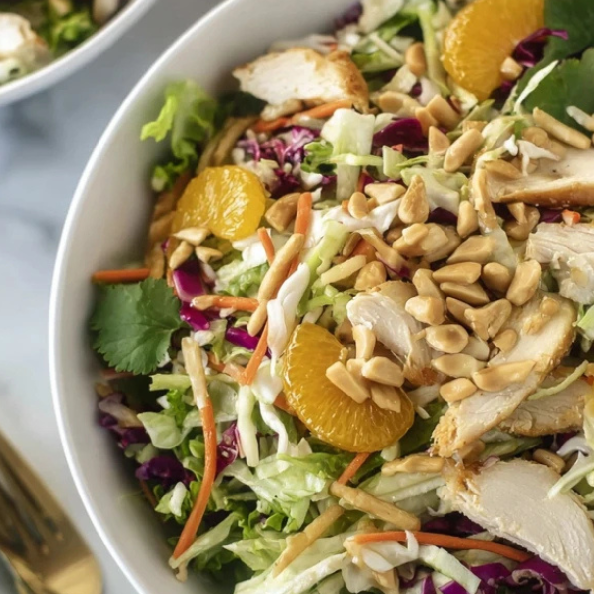 Asian Chicken Salad Recipe | Best Fresh & Crunchy - Yummy Temple