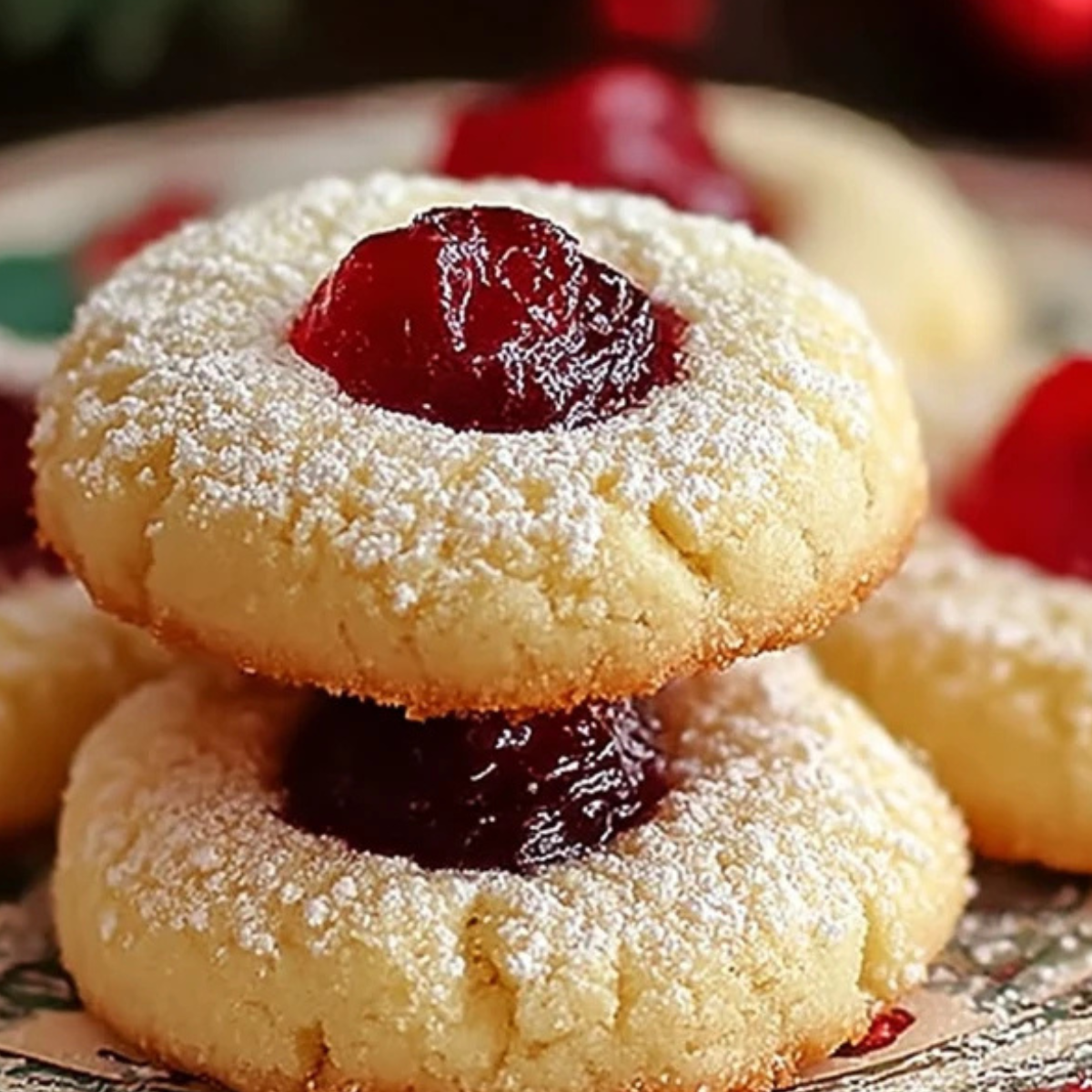 Christmas Maraschino Cherry Shortbread Cookies Delight – Easy Holiday ...