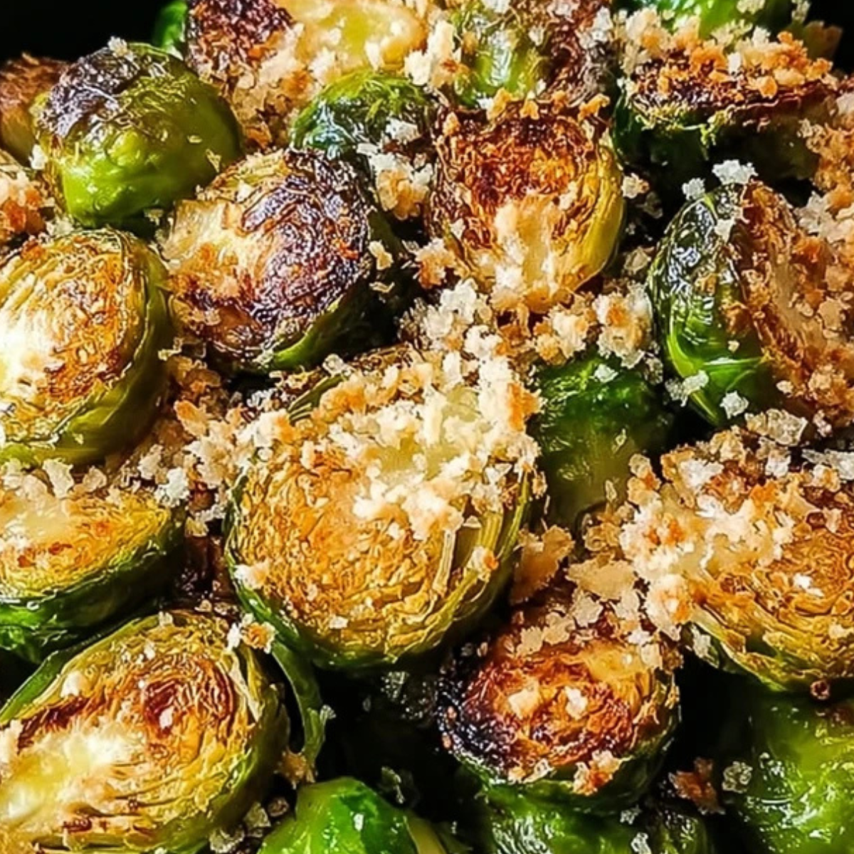 Crusted Roasted Brussels Sprouts – Best Ever Recipe - Yummy Temple