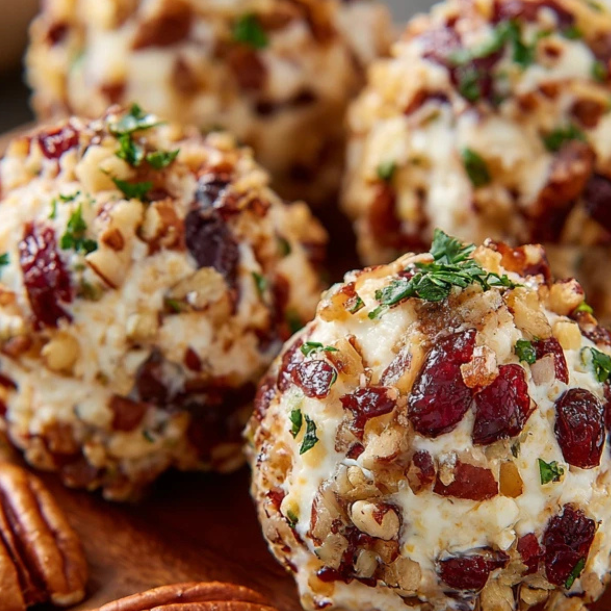 Mini Cranberry Pecan Cheese Balls – Best Party Appetizer - Yummy Temple