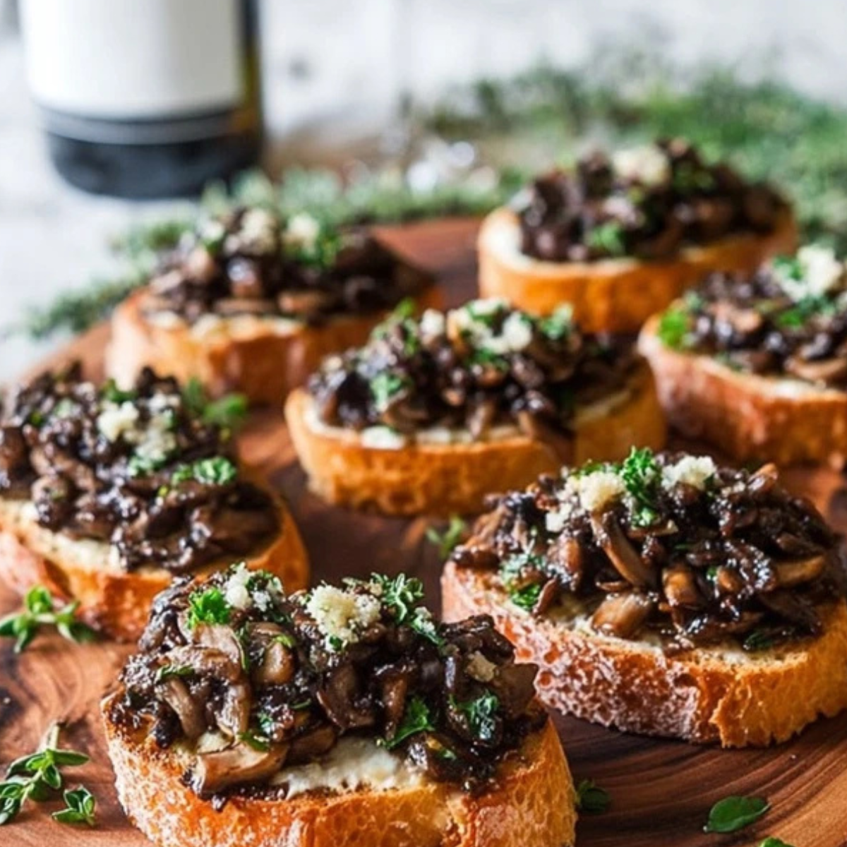 Mushroom Bruschetta: A Rich, Savory Appetizer Ready in 15 Minutes ...