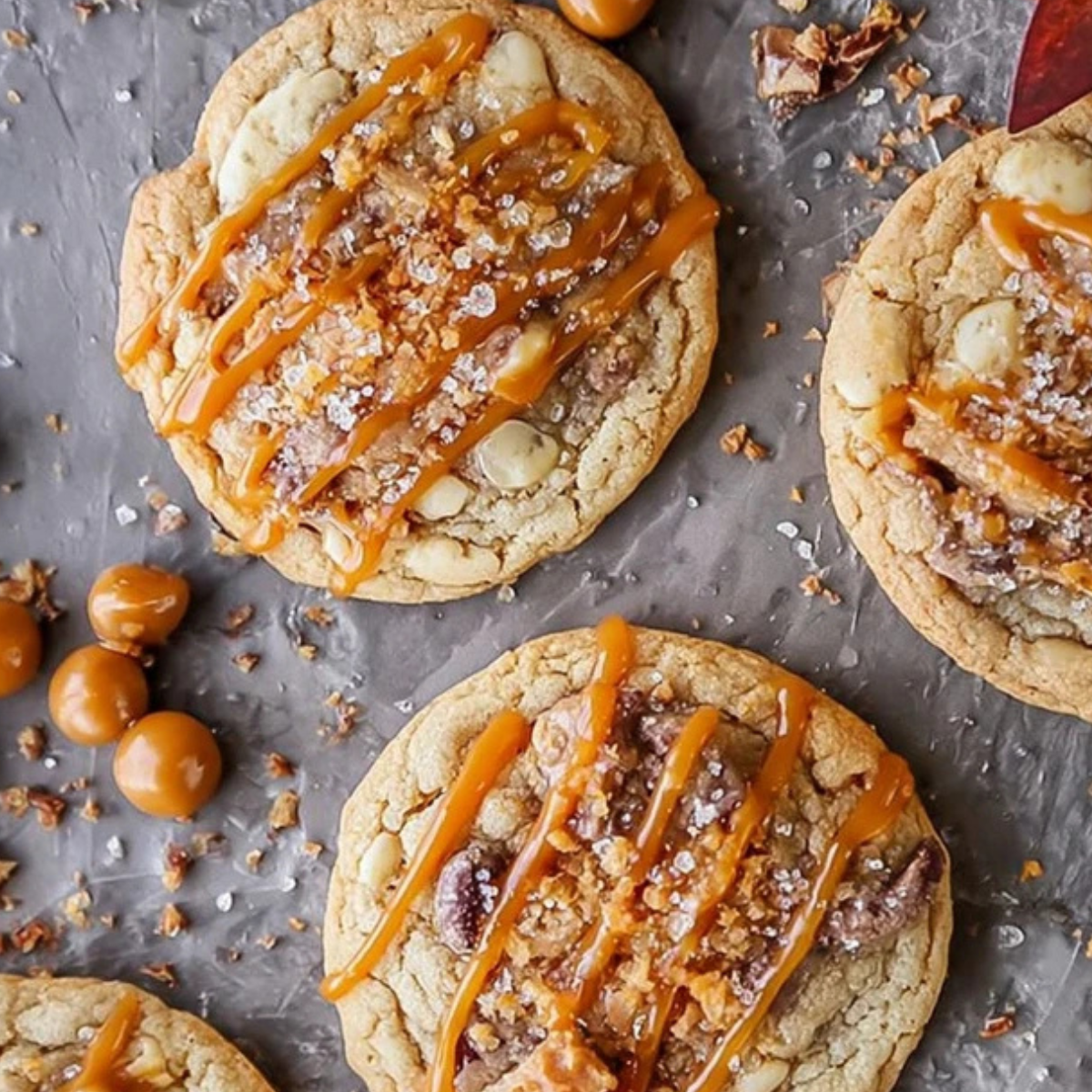 Salted Caramel Toffee Cookies: Easy Recipe for Fall - Yummy Temple