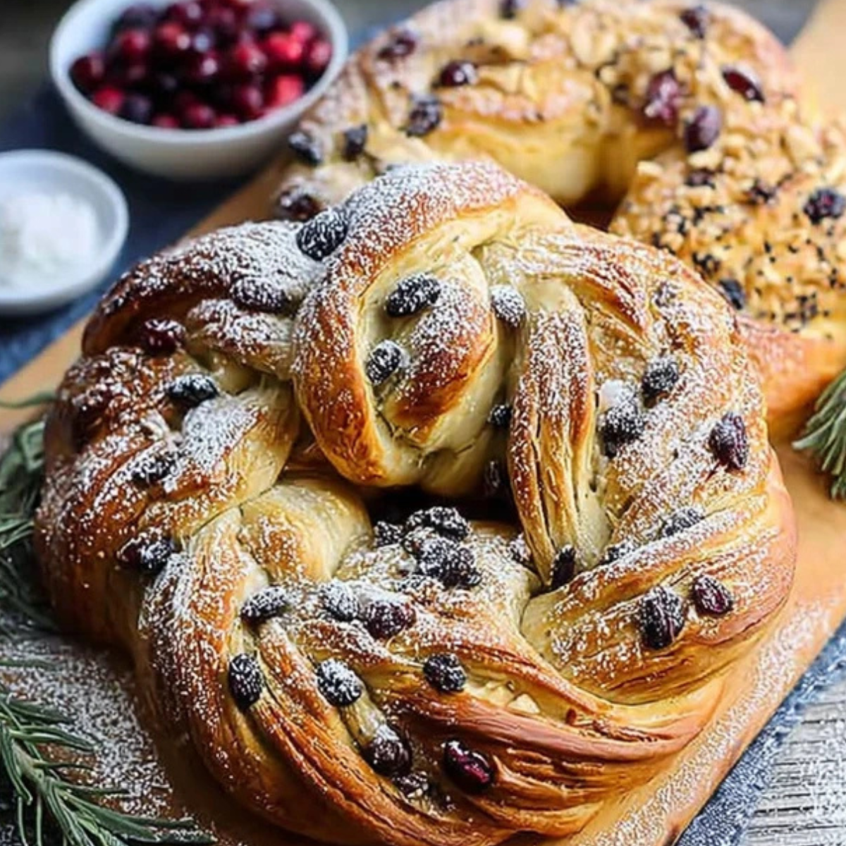 Christmas Wreath Bread – Easy & Festive Recipe - Yummy Temple