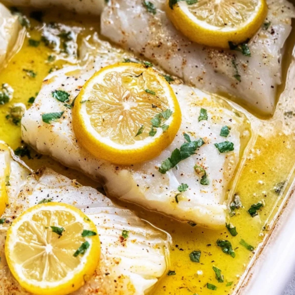 Garlic Butter Lemon Baked Cod – Quick & Delicious Recipe - Yummy Temple