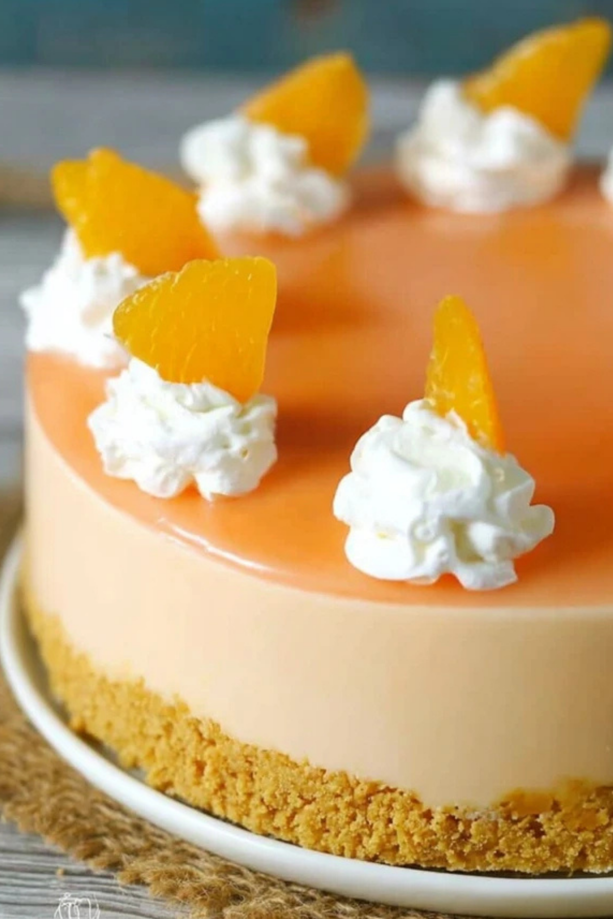 No-Bake Orange Creamsicle Cheesecake Recipe - Yummy Temple