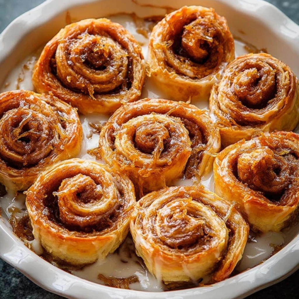 Puff Pastry Cinnamon Rolls – Easy & Flaky Recipe - Yummy Temple