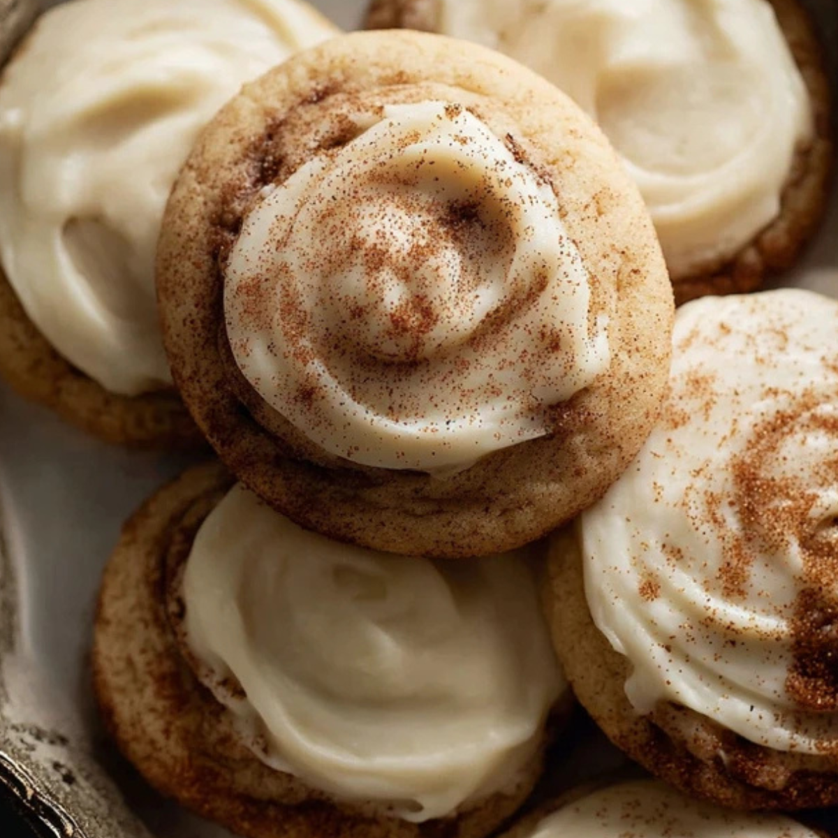 Soft Baked Cinnamon Roll Cookies Recipe - Yummy Temple